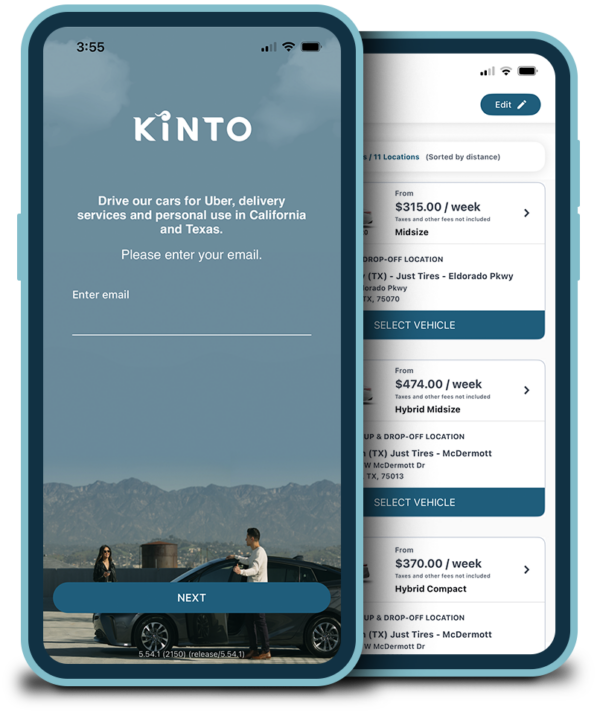 Rentals | KINTO Carshare